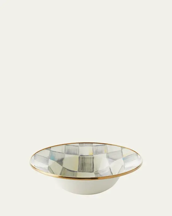 MACKENZIE-CHILDS Sterling Check Breakfast Bowl