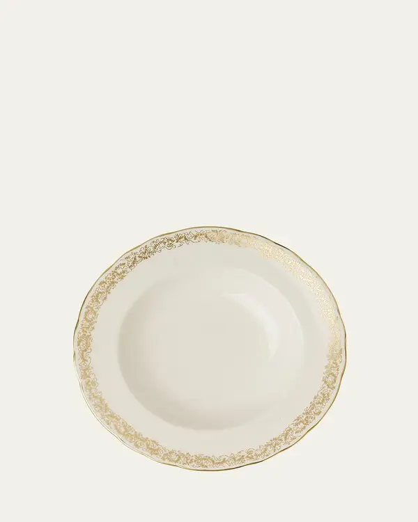 ROYAL CROWN DERBY Aves Gold Narrow Rim Soup Bowl - One-color