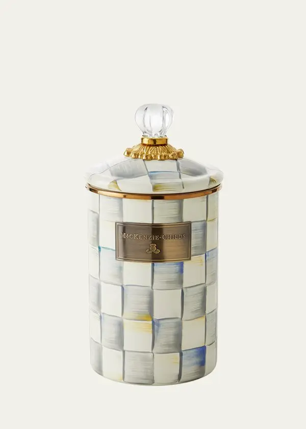 MACKENZIE-CHILDS Sterling Check Canister