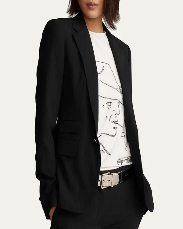 Ralph Lauren Parker Wool Jacket - Black