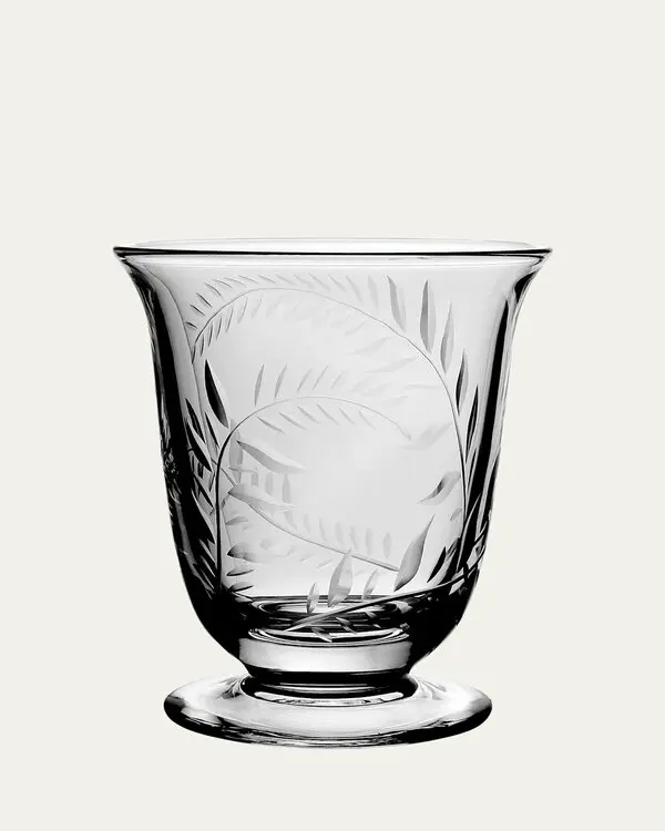 WILLIAM YEOWARD CRYSTAL Jasmine Etched Glass Flower Vase 6