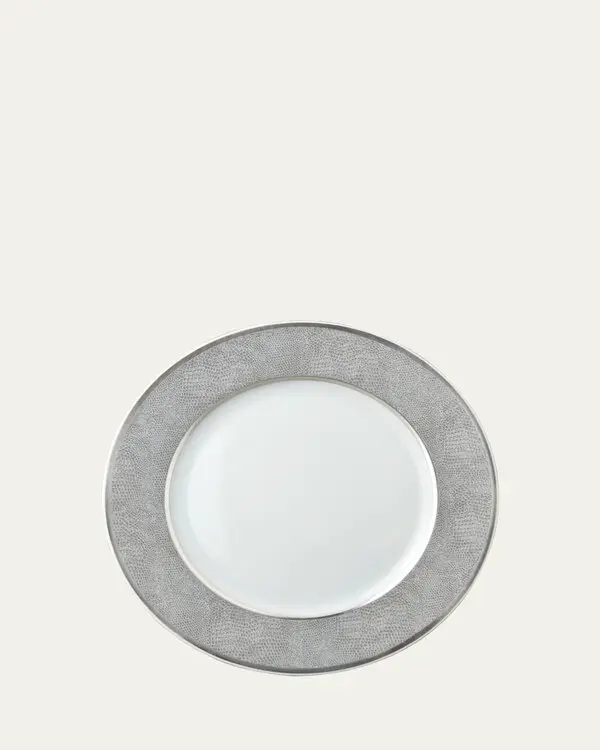 Bernardaud Sauvage Accent Salad Plate - White/silver