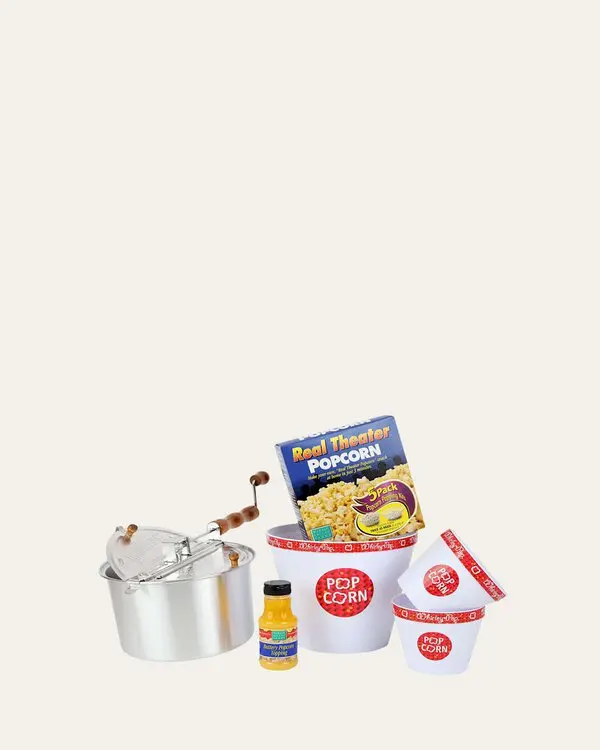 WABASH VALLEY FARMS The Official Whirley-pop Movie Theater Starter Set - Silver