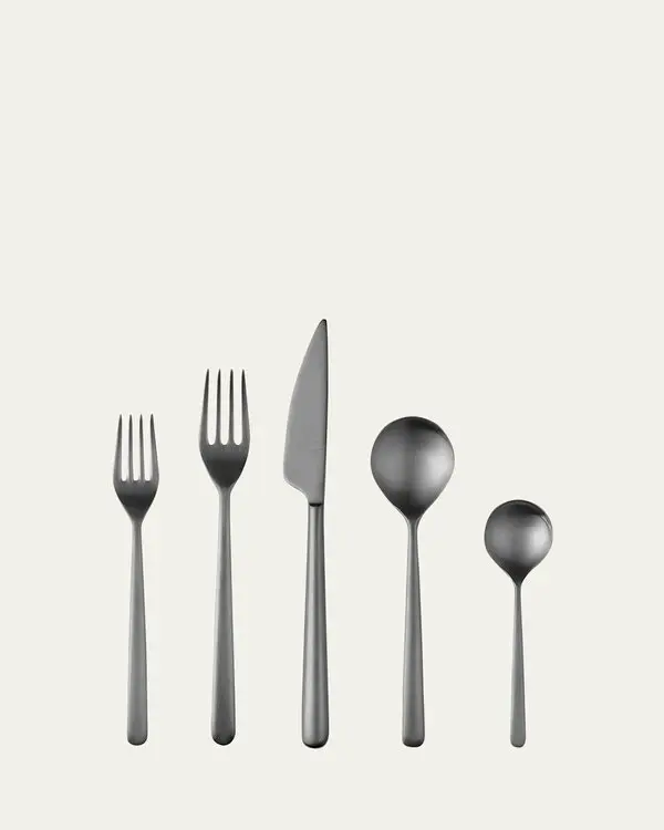 MEPRA Linea Ice 5-piece Flatware Set - Nero