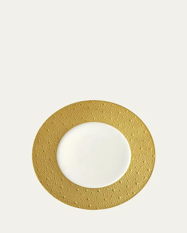 Bernardaud Ecume Gold Dinner Plate - White/gold