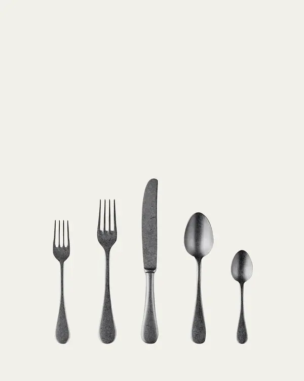MEPRA Vintage 5-piece Flatware Setting - Black