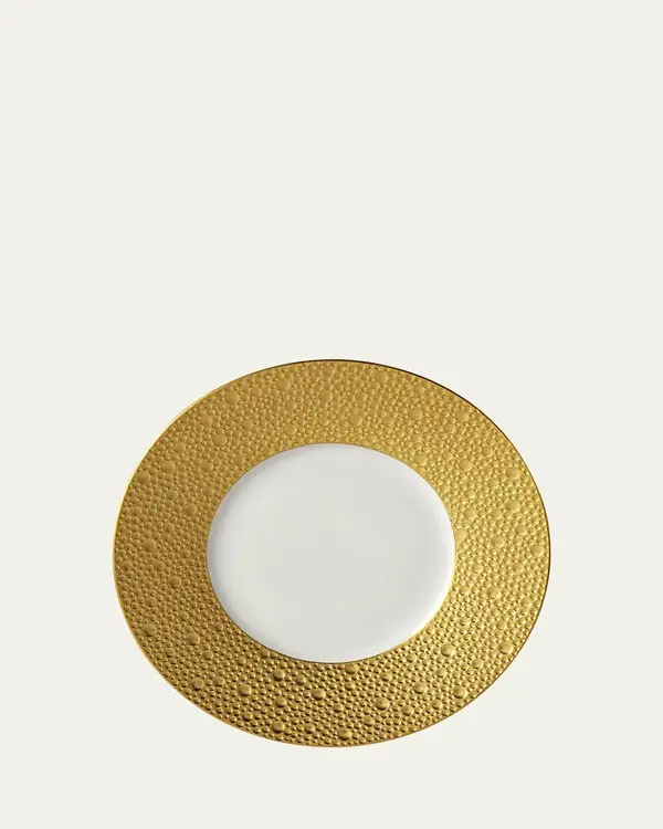 Bernardaud Ecume Gold Bread & Butter Plate - White/gold