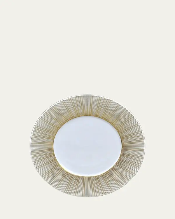 Bernardaud Sol Salad Plate - White Gold