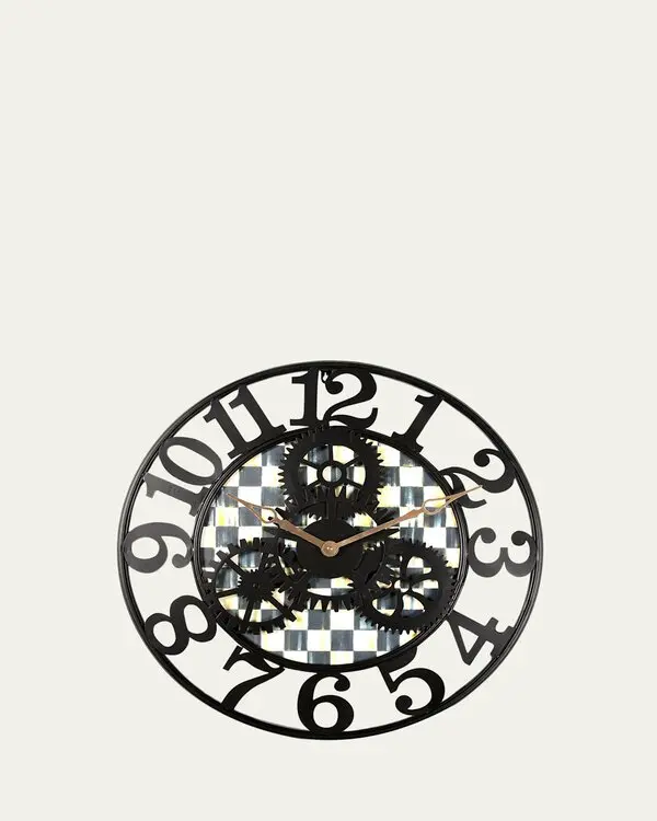 MACKENZIE-CHILDS Courtly Check Small Farmhouse Wall Clock