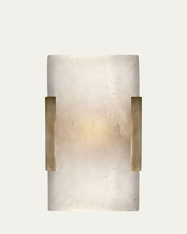 VISUAL COMFORT & CO. Covet Wide Clip Bath Sconce Kelly Wearstler - Antique Brass
