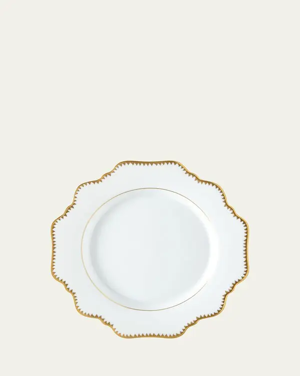 ANNA WEATHERLEY Simply Anna Antiqued Bread And Butter Plate - White/gold