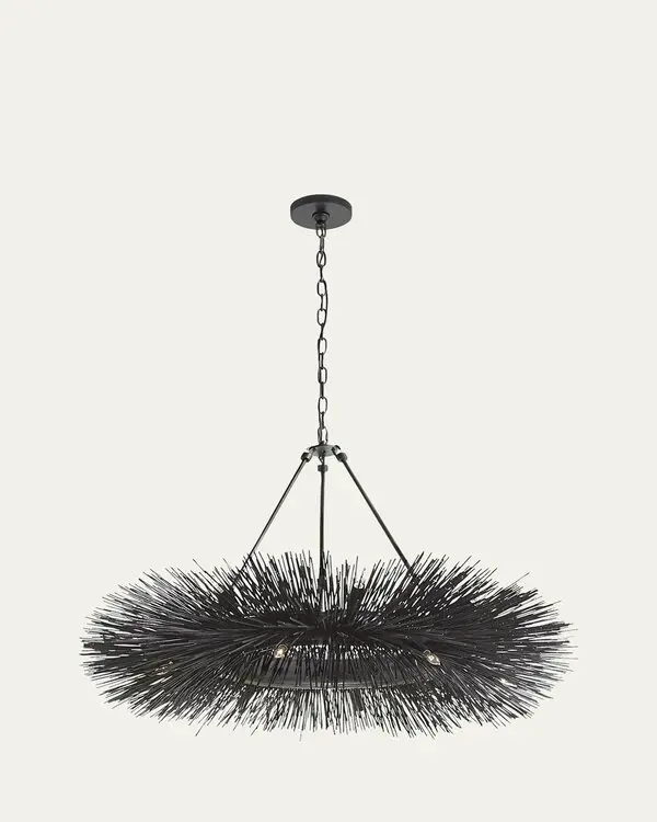 VISUAL COMFORT & CO. Strada Ring Chandelier Kelly Wearstler - Aged Iron
