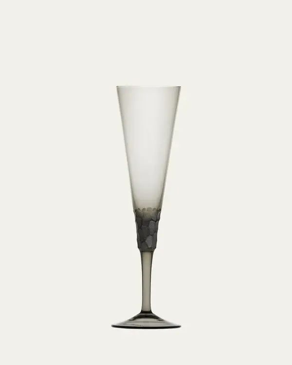 MOSER Pebbles Champagne Flute - Smoke