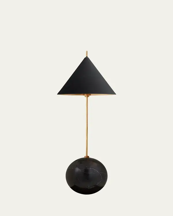 VISUAL COMFORT & CO. Cleo Orb Base Accent Lamp Kelly Wearstler - Black
