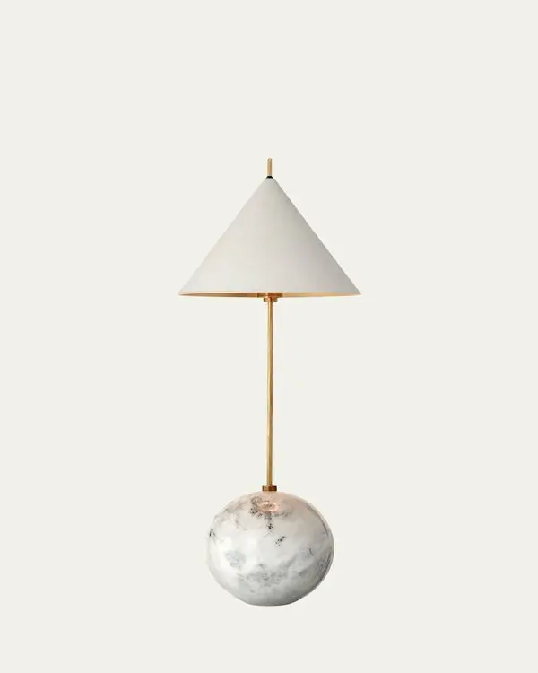 VISUAL COMFORT & CO. Cleo Orb Base Accent Lamp Kelly Wearstler - White