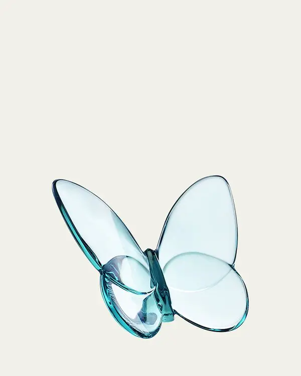 THE MARTHA, BY BACCARAT 2.5" Lucky Crystal Turquoise Butterfly - Multi