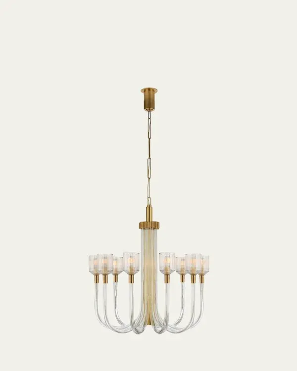 VISUAL COMFORT & CO. Reverie Medium Single Tier Chandelier Kelly Wearstler - Antique Brass