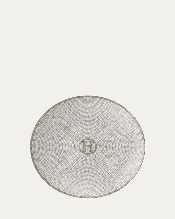 Hermès Mosaique Au 24 Platinum Bread & Butter Plate - Multi