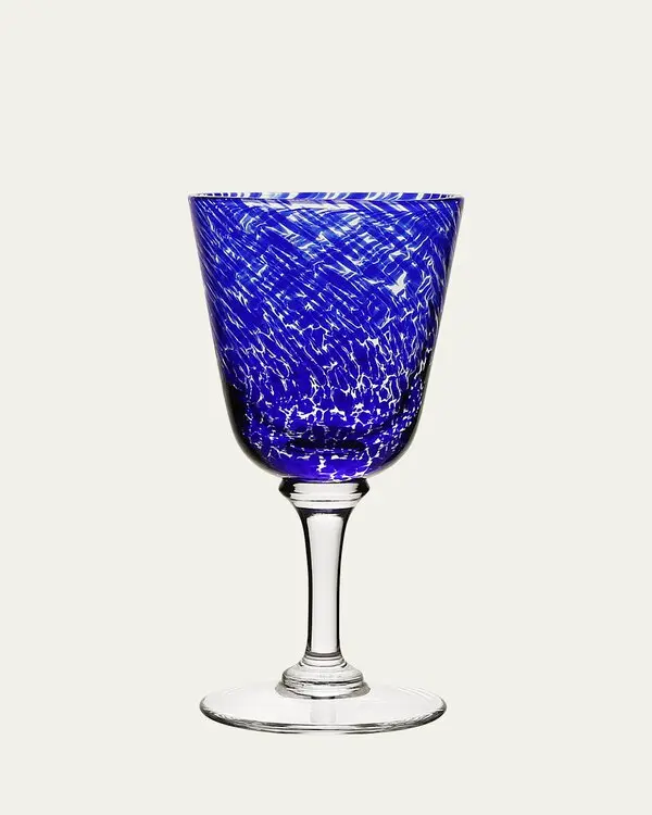 WILLIAM YEOWARD CRYSTAL Vanessa Wine Glass - Blue