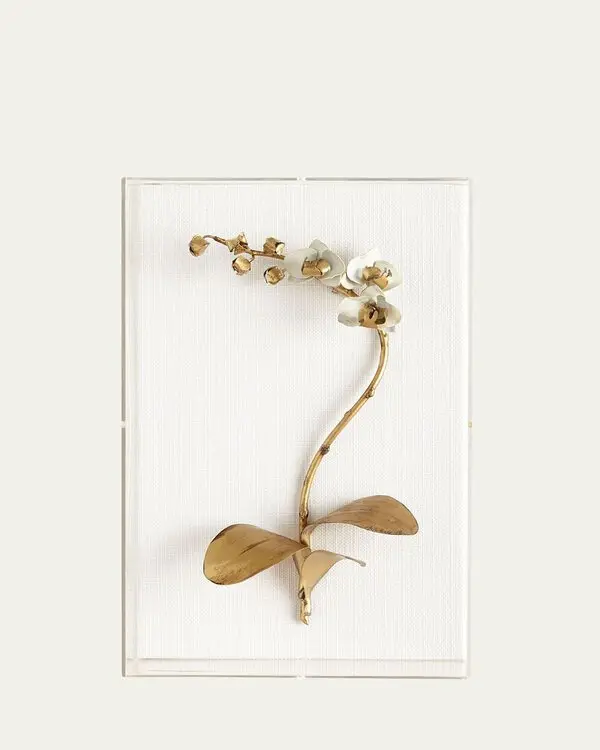 TOMMY MITCHELL Original Gilded Orchid 3 Study On Linen