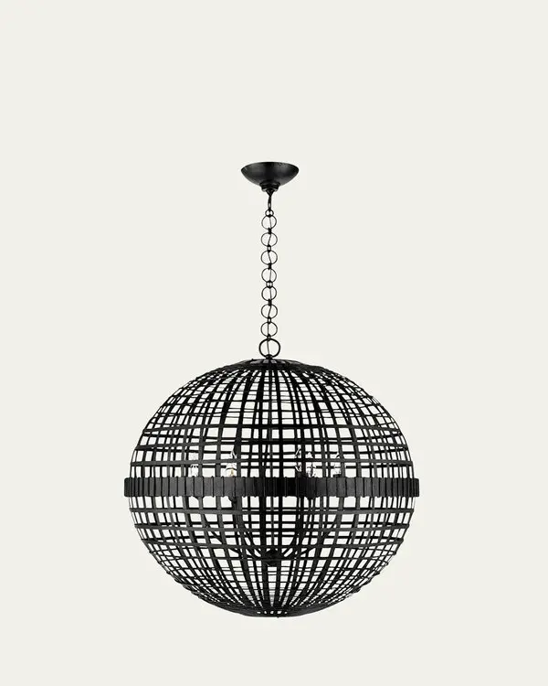 VISUAL COMFORT & CO. Mill Large Globe Lantern Aerin - Black
