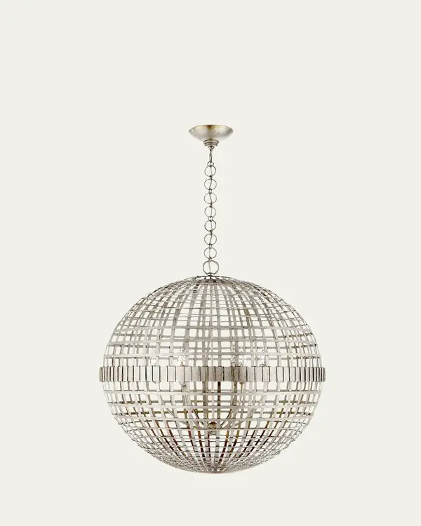 VISUAL COMFORT & CO. Mill Large Globe Lantern Aerin - Silver