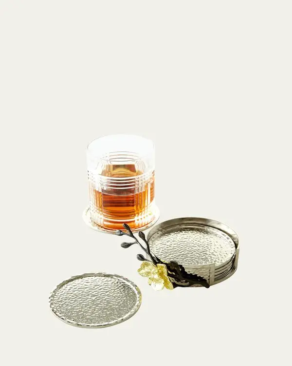 Michael Aram Gold Orchid Coasters, 6-piece Set