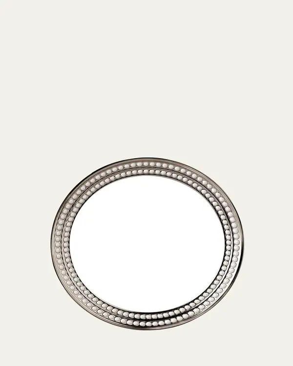 L'Objet Perlee Dinner Plate - Platinum
