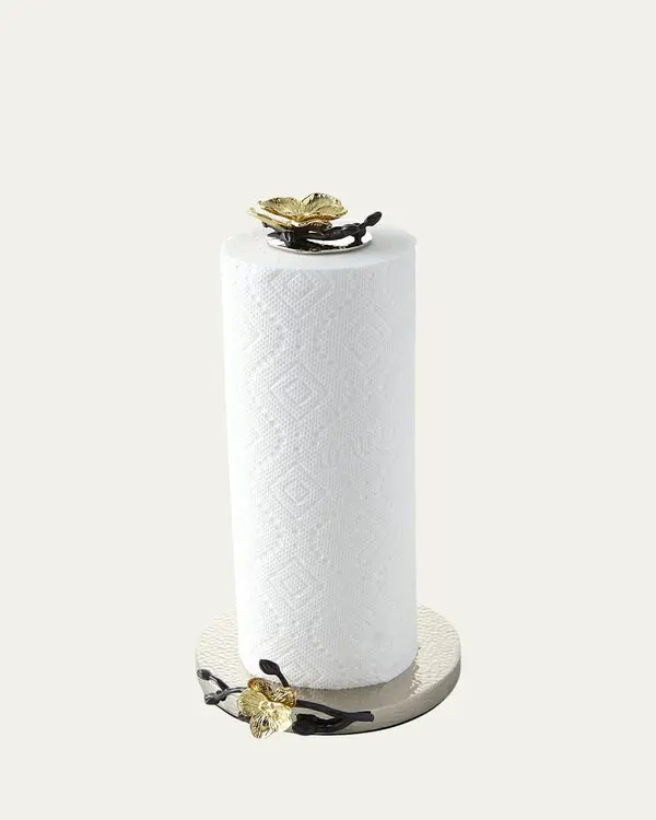 Michael Aram Orchid Paper Towel Holder - Gold