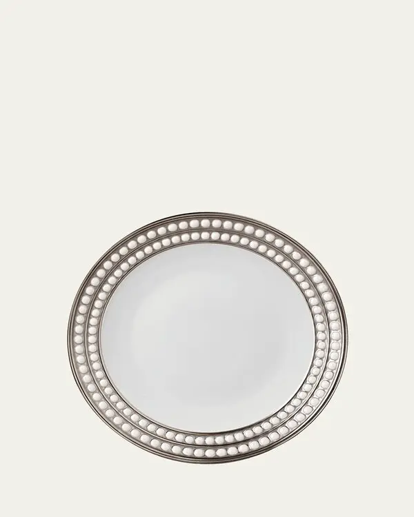 L'Objet Perlee Salad Plate - Platinum
