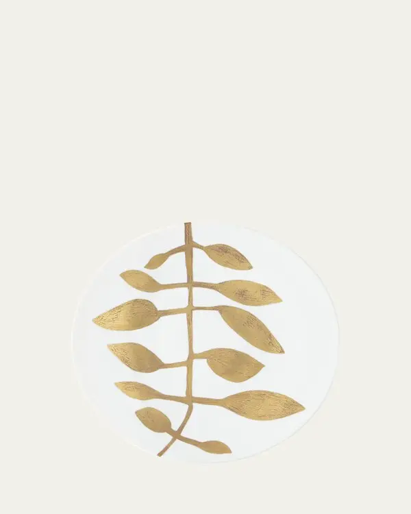 HAVILAND & PARLON Daphne Gold-leaf Buffet Plate