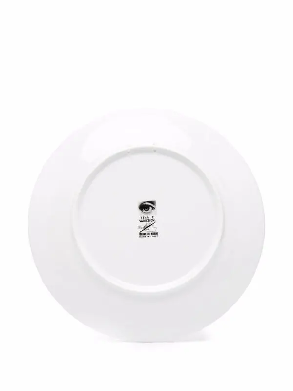 FORNASETTI Variazioni Decorative Plate - Black