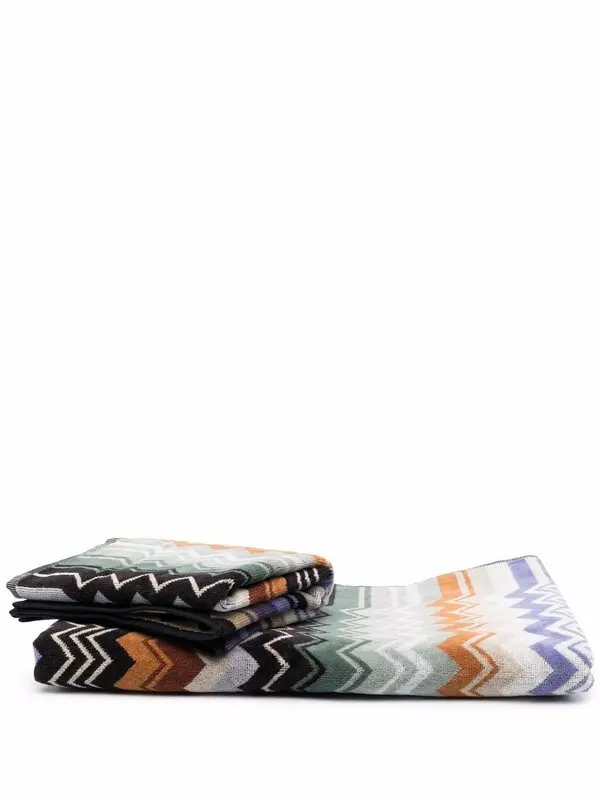 Missoni Zig-zag Cotton Towel Set - Green