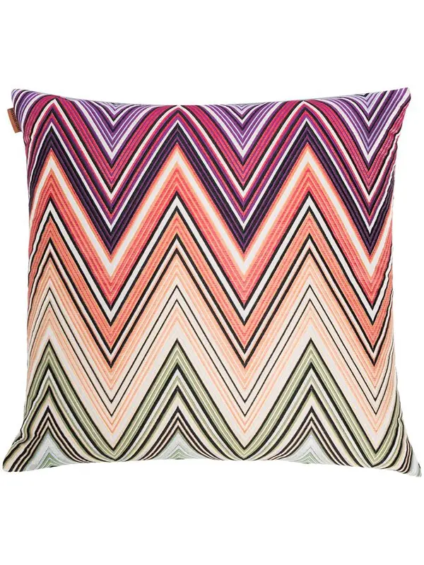 Missoni Kew Chevron-pattern Square Cushion 40x40cm - Yellow