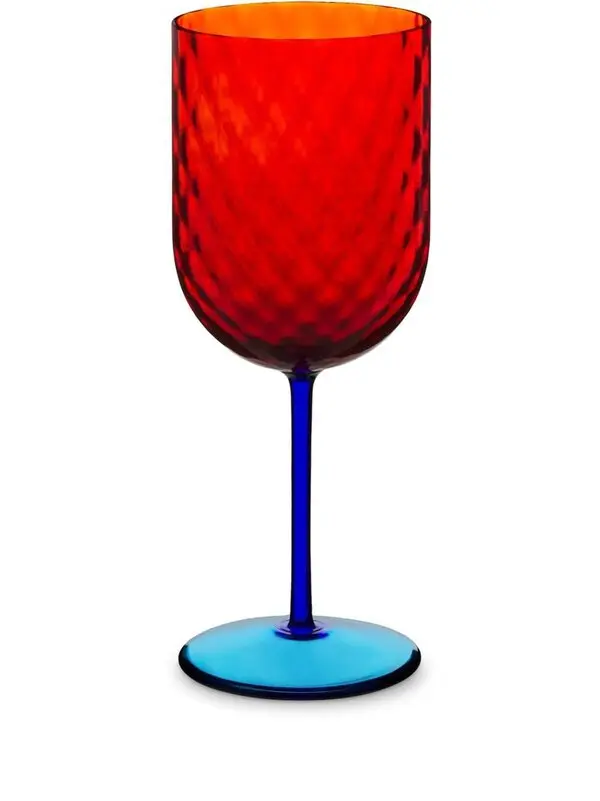 Dolce & Gabbana Hand-blown Murano Wine Glass - Orange