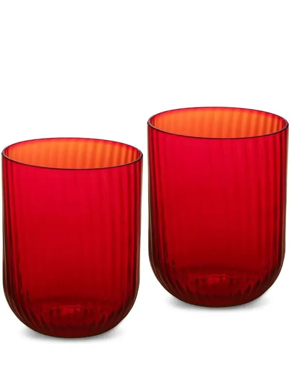 Dolce & Gabbana Hand-blown Murano Glasses - Red