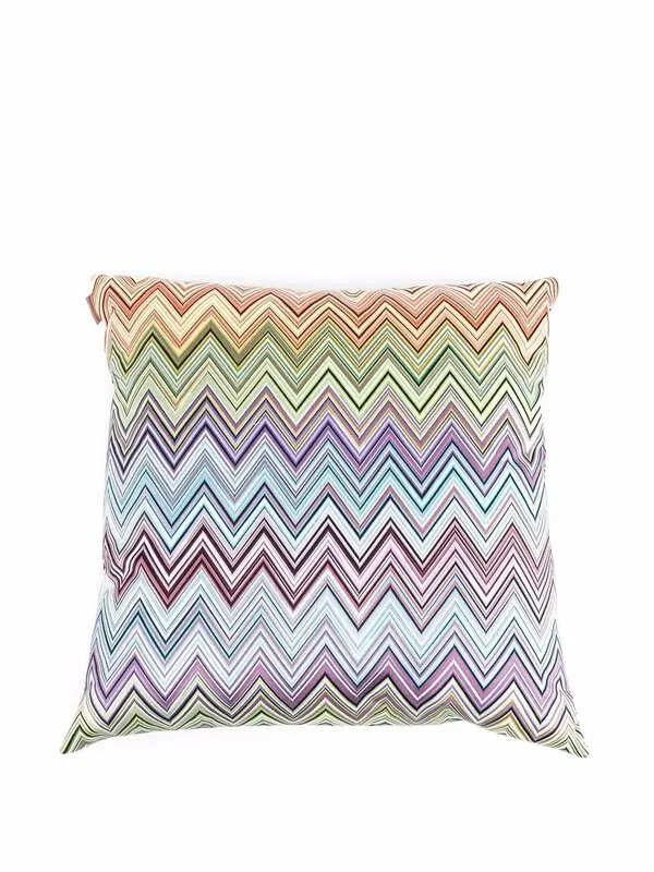 Missoni Jarris Zigzag-pattern Cushion - Purple