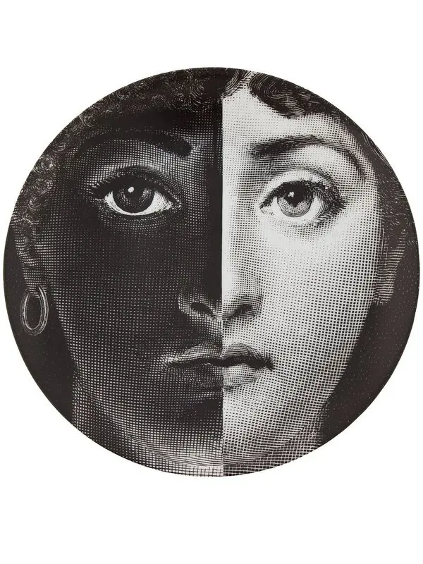 FORNASETTI Plate - Black