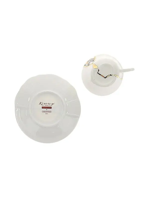 SELETTI Crack Detail Coffee Cup - White