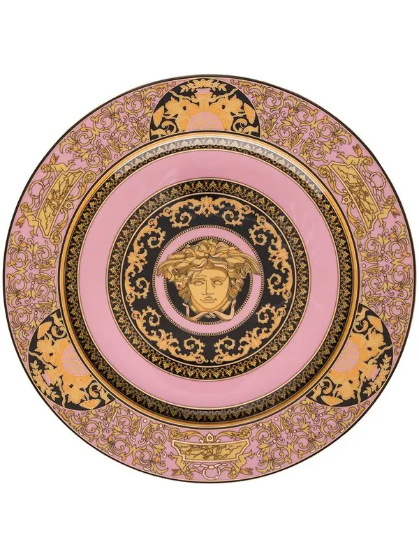 Versace Medusa Rose Service Plate - Pink