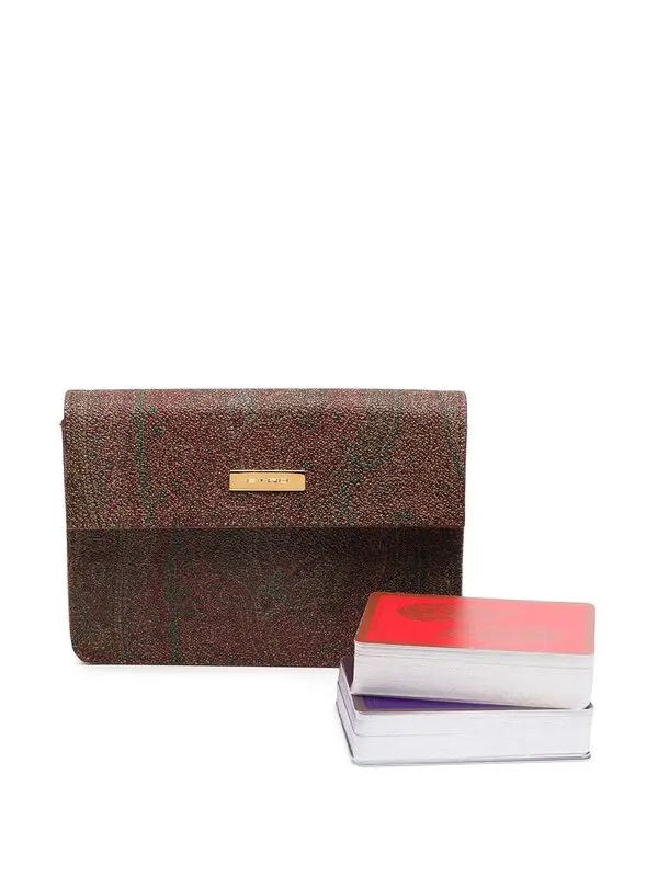 Etro Paisley-print Playing Cards - Brown