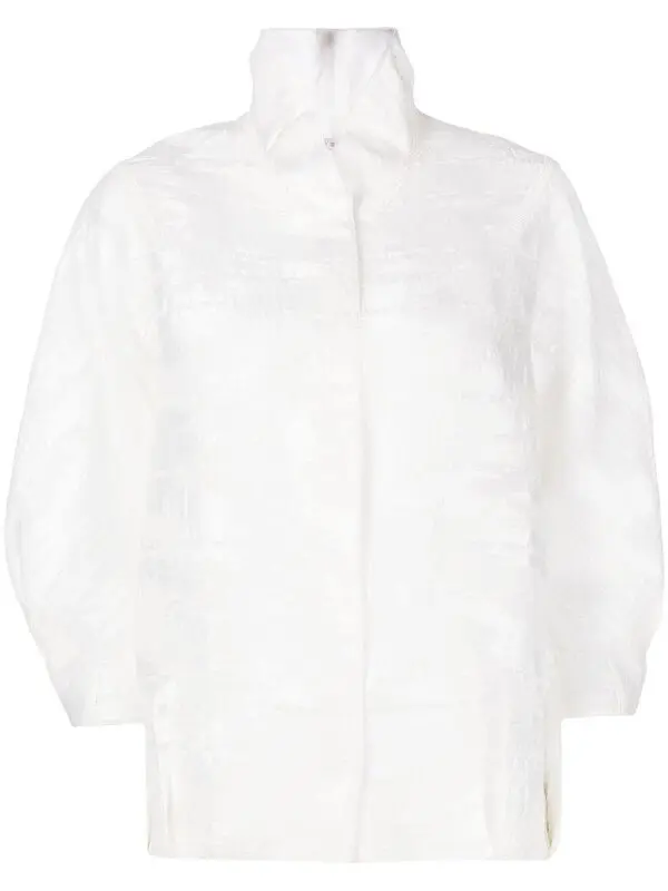 Shiatzy Chen Full-jacquard Stand-up Collar Jacket