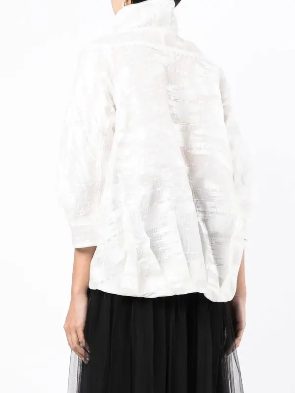 Shiatzy Chen Full-jacquard Stand-up Collar Jacket