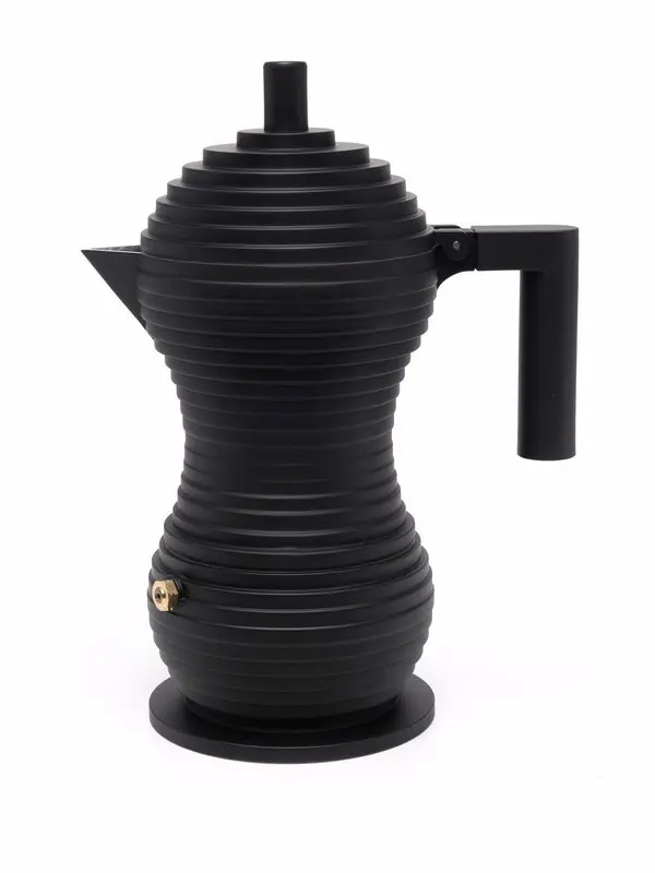 ALESSI Pulcina Espresso Coffee Maker - Black