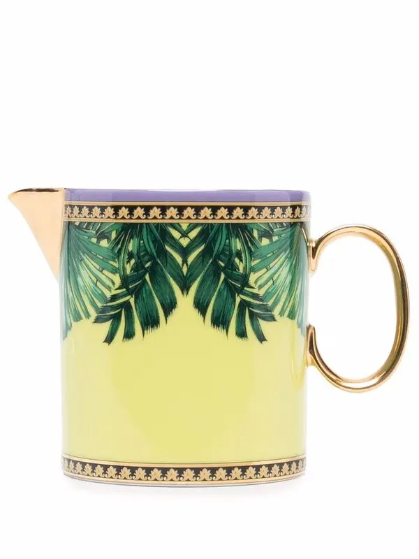 Versace Tropical-print Panelled Mug