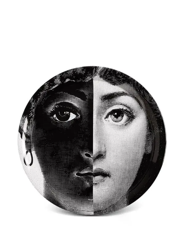 FORNASETTI Tema E Variazioni N. 222 Wall Plate - Black