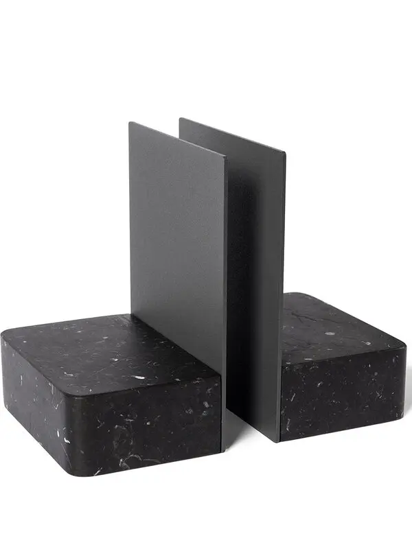 SALVATORI Pietra Set Of 2 Bookends - Black