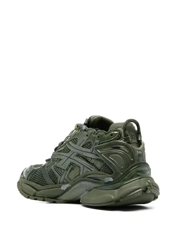 Balenciaga Runner Panelled Low-top Sneakers - Green