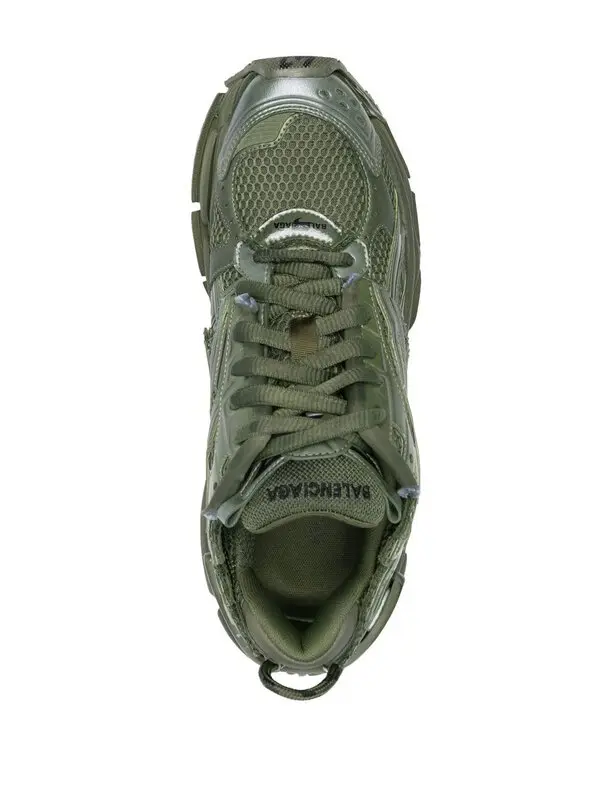 Balenciaga Runner Panelled Low-top Sneakers - Green