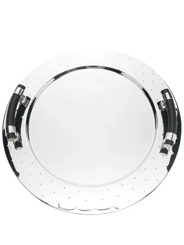 ALESSI Side-handle Oval Tray - Silver